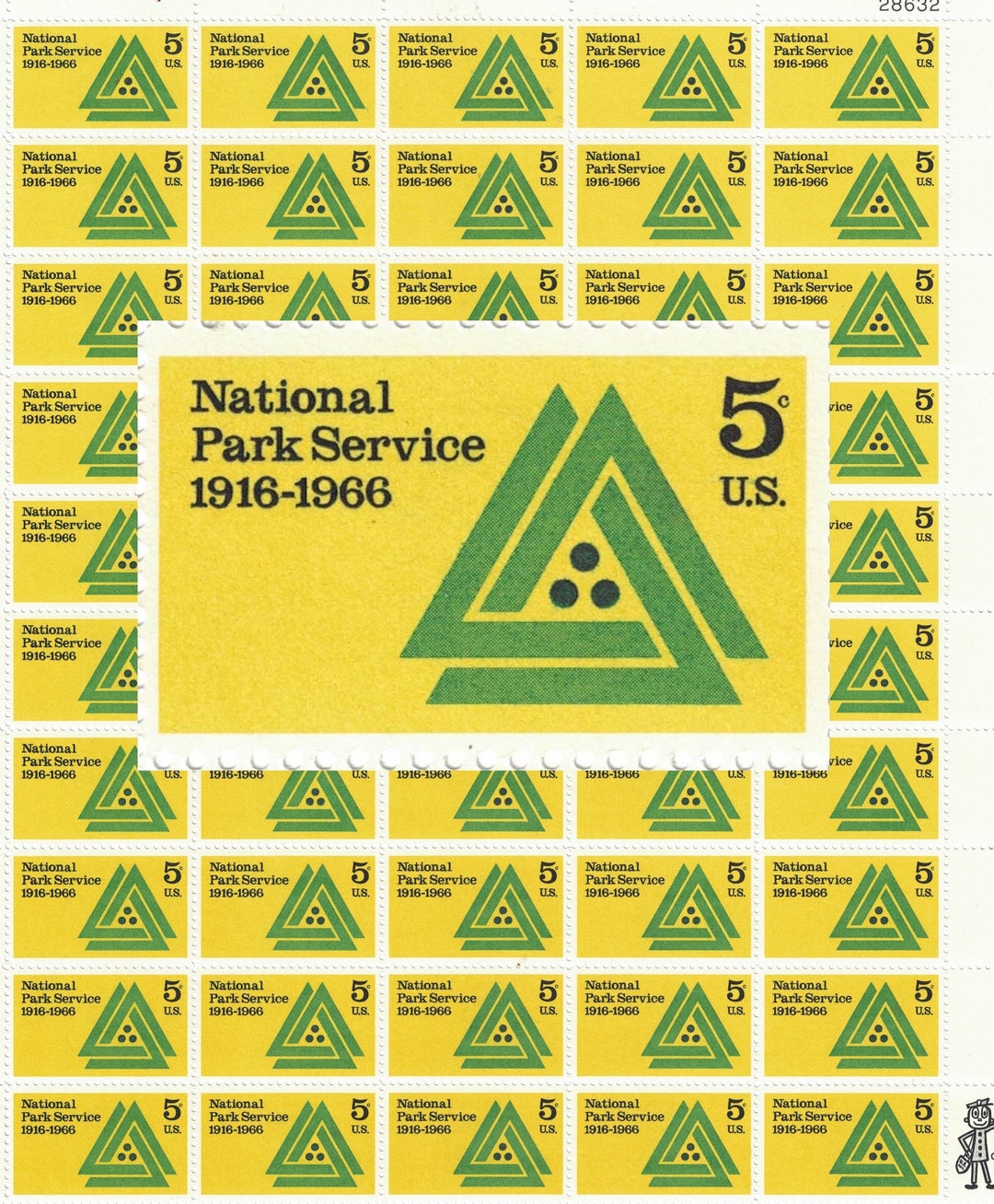 National Park Service - US Stamp Sheet (50) - Scott #1314 - Etsy