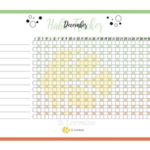 Printable Daily 12 Month Habit Tracker, Colorful Habit Tracker, 2023 ...