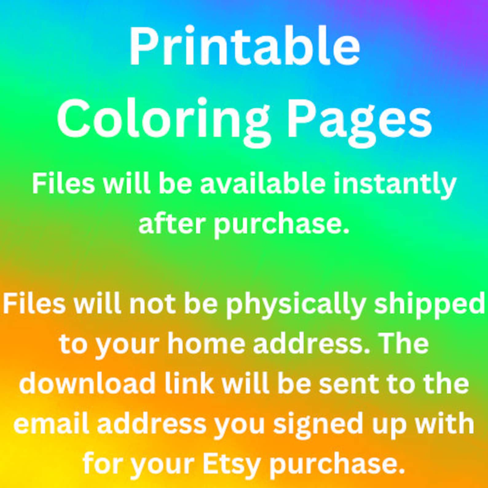 Coloring Pages for Kids, Printable Pdfs, Full Coloring Pages, Kids ...