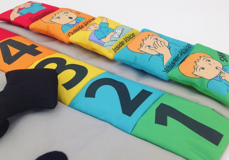 Voice Level Chart. Sensory 5 Point Scale Choice Board for Behaviour ...