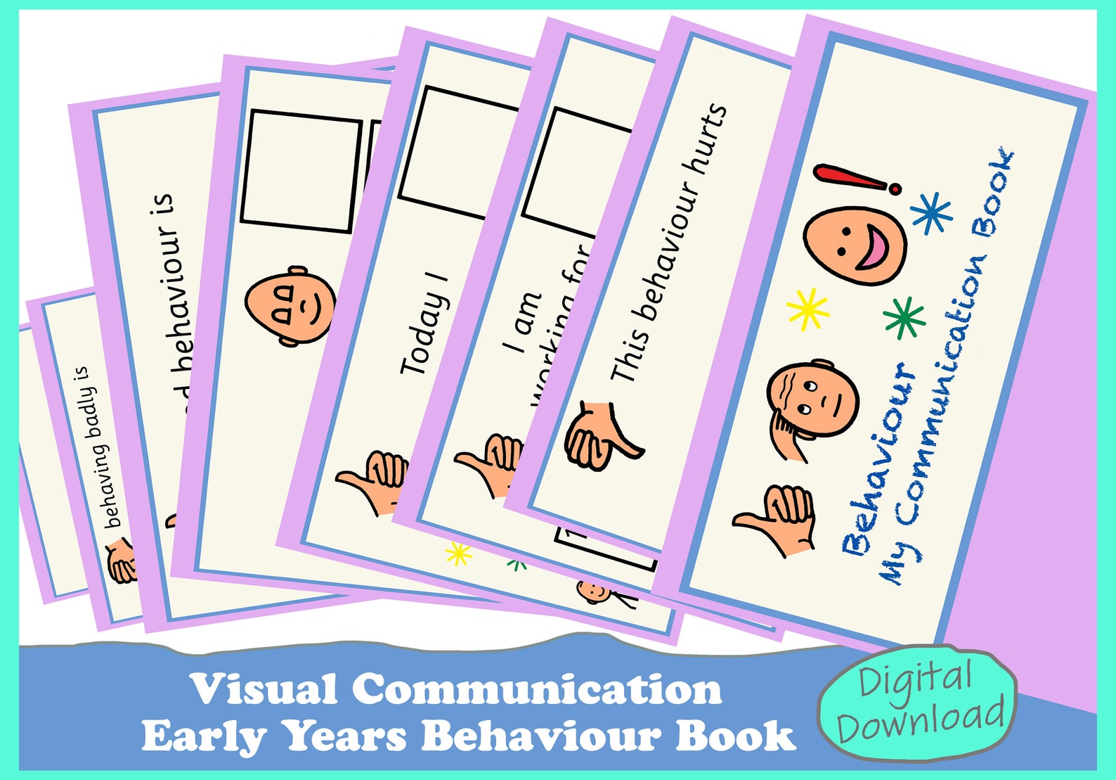 Behaviour Visual Symbols and Communication Book. Special Educational ...