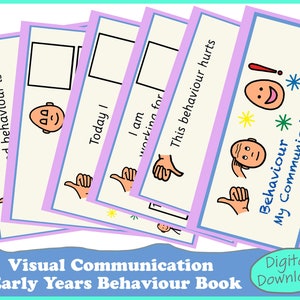 Behaviour Visual Symbols and Communication Book. Special Educational ...