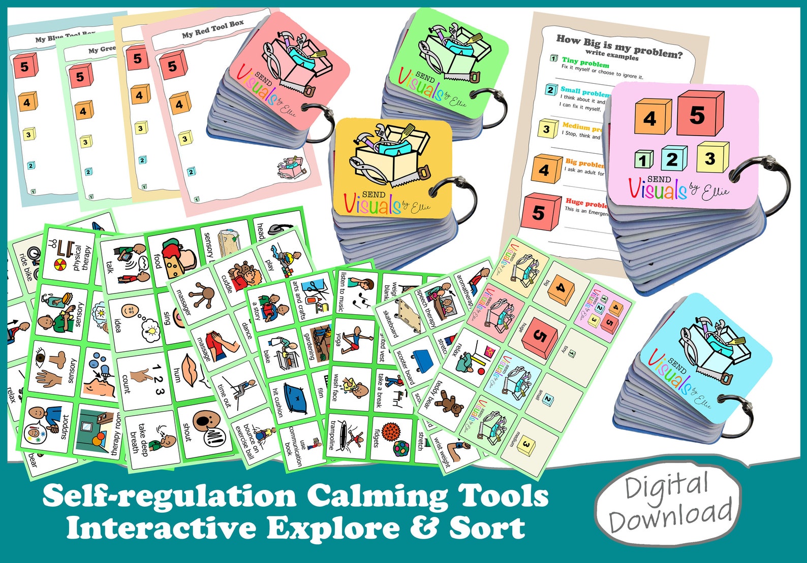 The Zones of Regulation Calming Tools and Strategies Printable Download ...