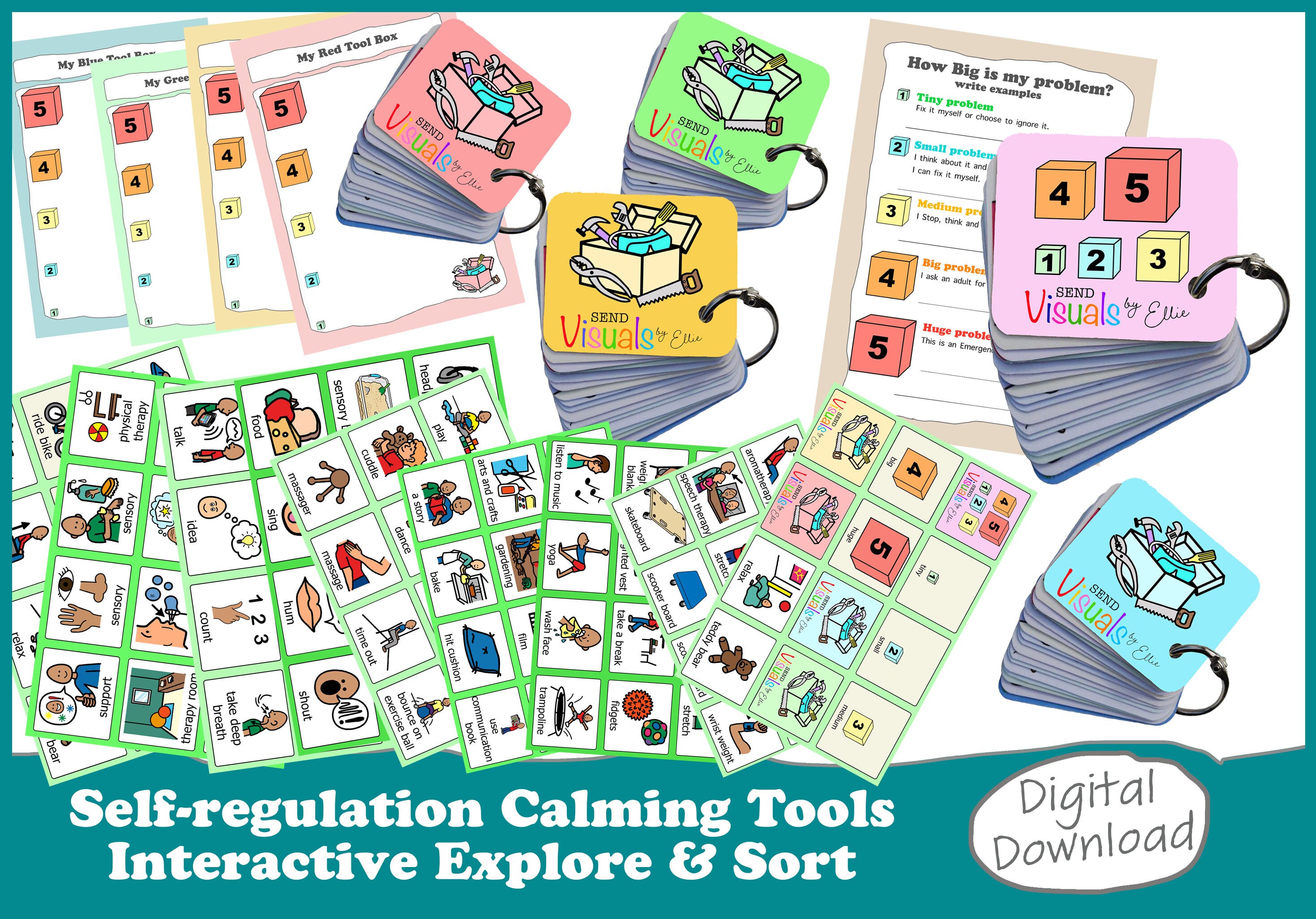 The Zones of Regulation Calming Tools and Strategies Printable Download ...