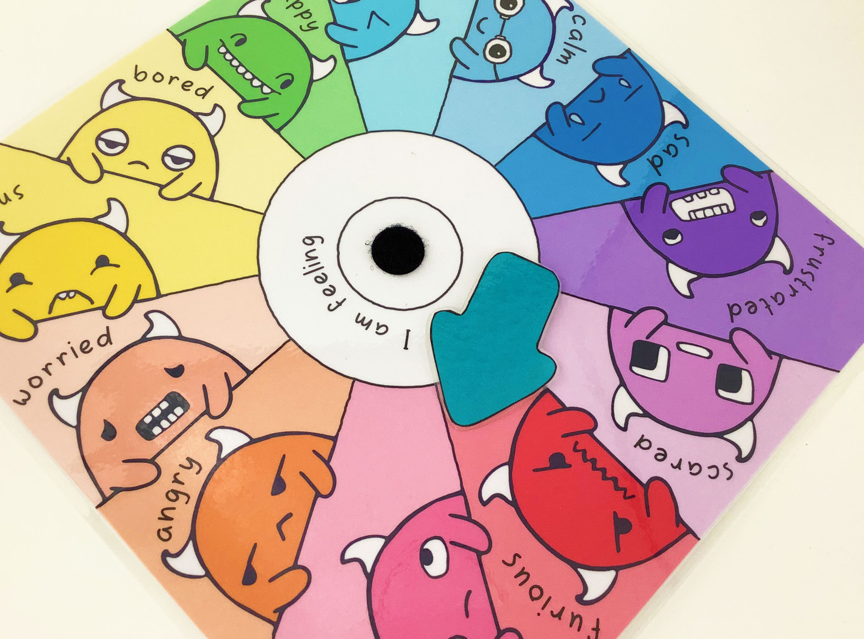 Monster Emotions Rainbow Choice Board Chart Digital Download. Printable ...