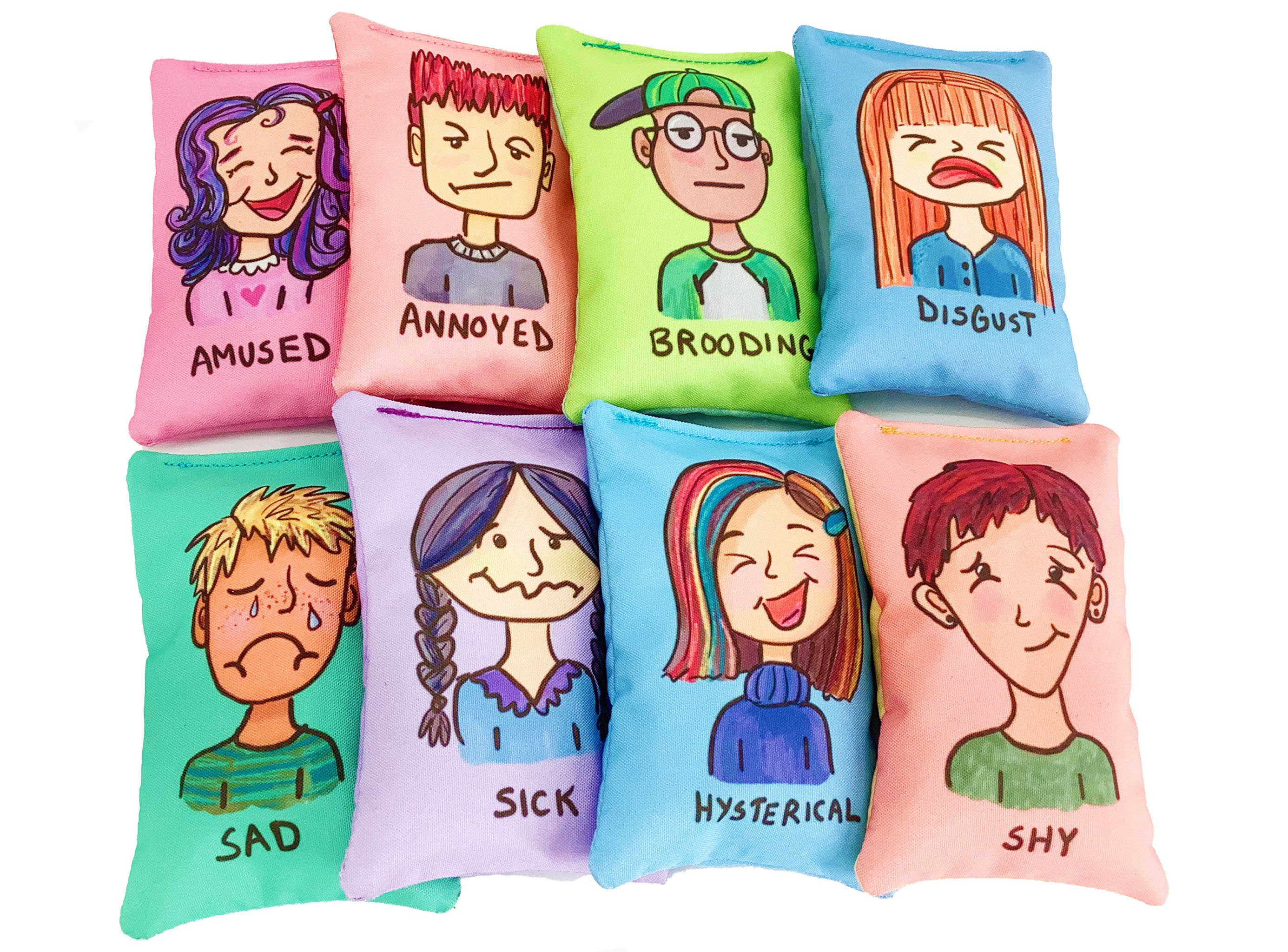 Feelings and Emotion Sensory Bean Bags. Mental Health, Anxiety ...