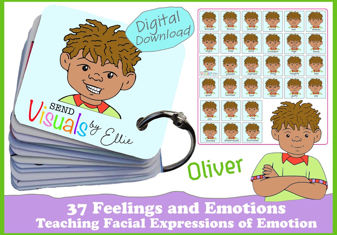 Emotions Card Instant Download. Emotion Regulation Visual - Etsy