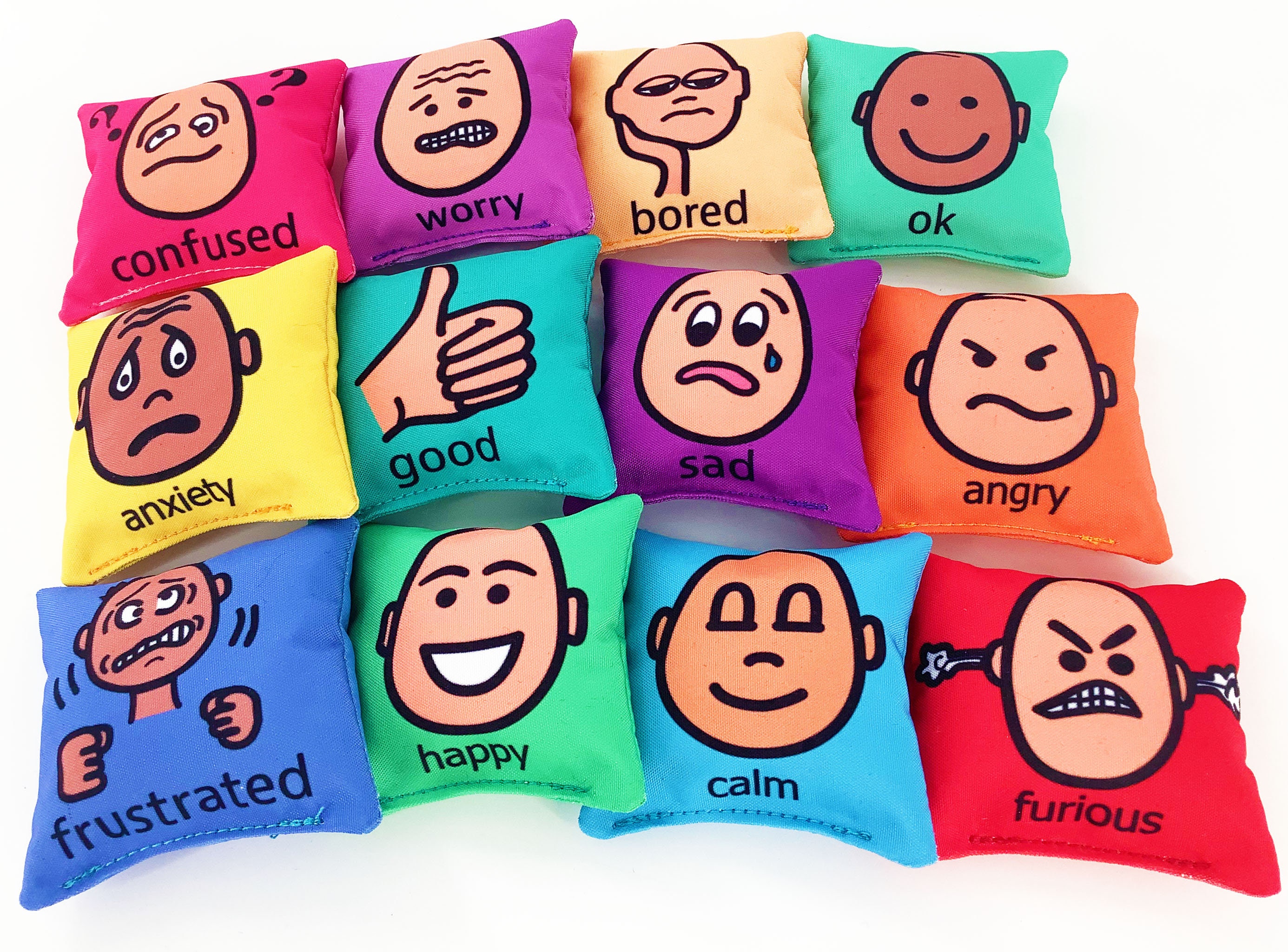 Emotion Sensory Bean Bags. 12 Educational Emotional Regulation Toys ...