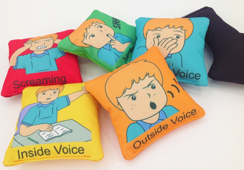 Voice Level Chart. Sensory 5 Point Scale Choice Board for Behaviour ...