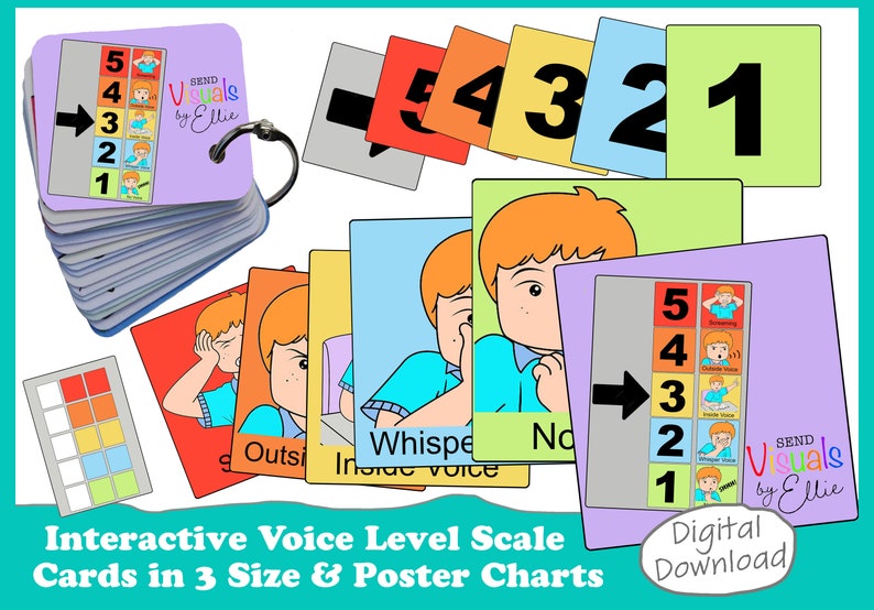 Voice Level Chart Printable Visual Support. Classroom Management ...