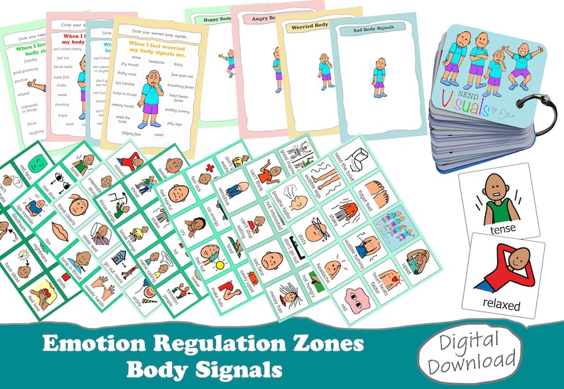 The Zones Of Regulation Big Bundle Printable Digital Download Work