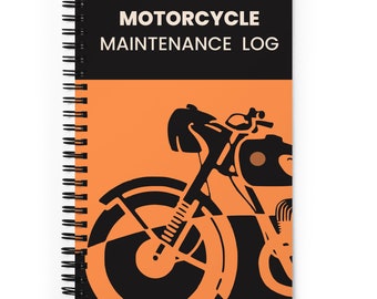 Motorcycle Maintenance Log - Etsy