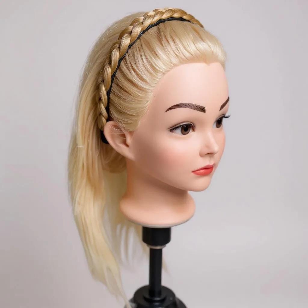 Braided Hair Headband: Natural Look, Strong Grip, Comfortable Fit - Etsy