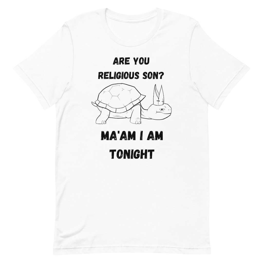 Turtle Pope Are You Religious T-shirt - Etsy