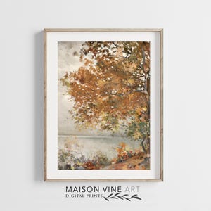 Autumn Tree Print | PRINTABLE Nature Art | Rustic Fall Decor | Vintage ...