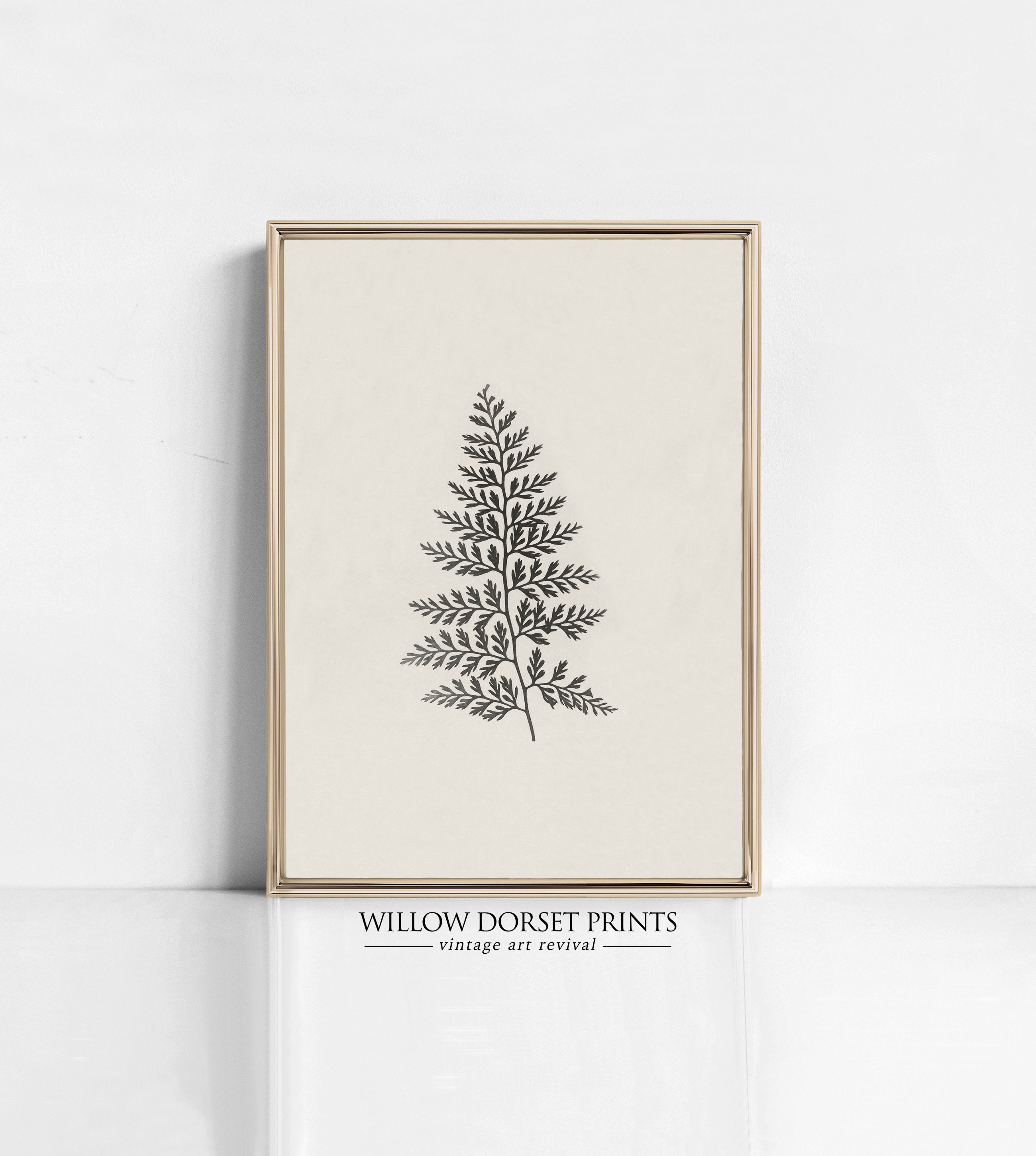 Fern Leaf Engraving Printable Vintage Art Fern Leaves - Etsy