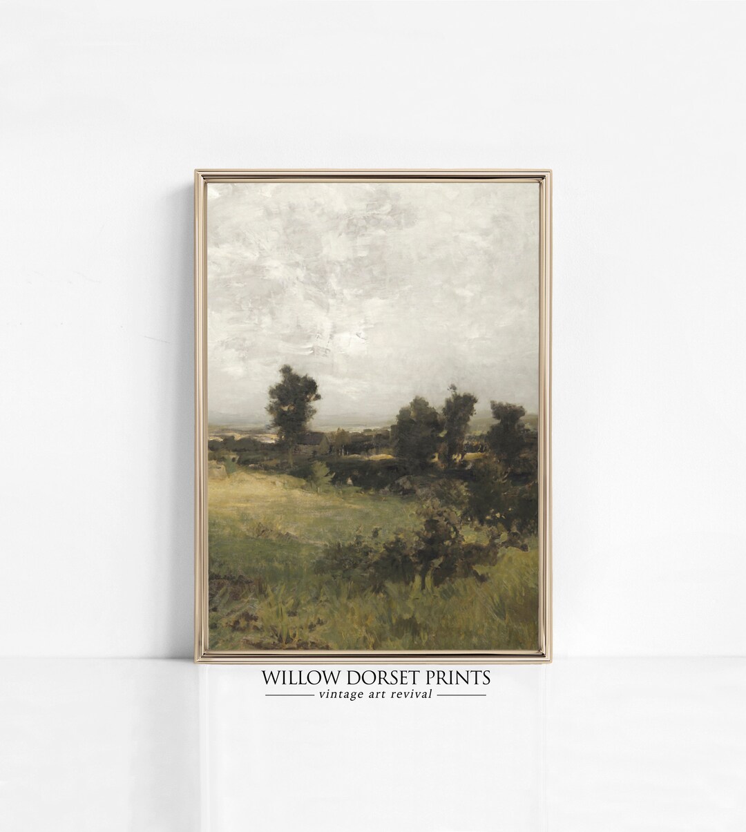 Country Landscape Print, Printable Vintage Wall Art, Rustic Farmhouse ...