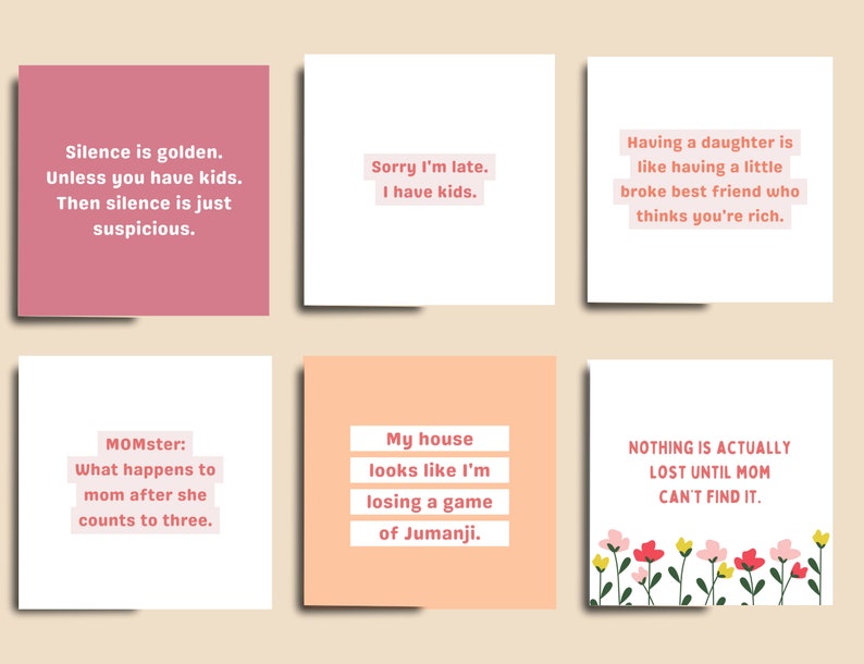 Motherhood Social Media Posts, Ready Made Social Media Posts, Canva ...