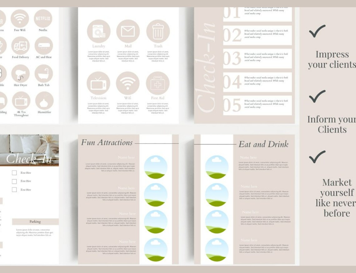 Editable Airbnb Welcome Packet Template, Vrbo Welcome Packet, Vacation ...