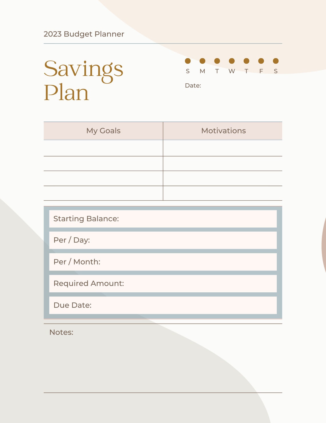 2023 Budget Tracker, Savings Tracker, Budget Planner, Financial Goals ...