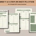 Vacation Budget Planner, Spring Break Budget Planner, Travel Budget Log ...