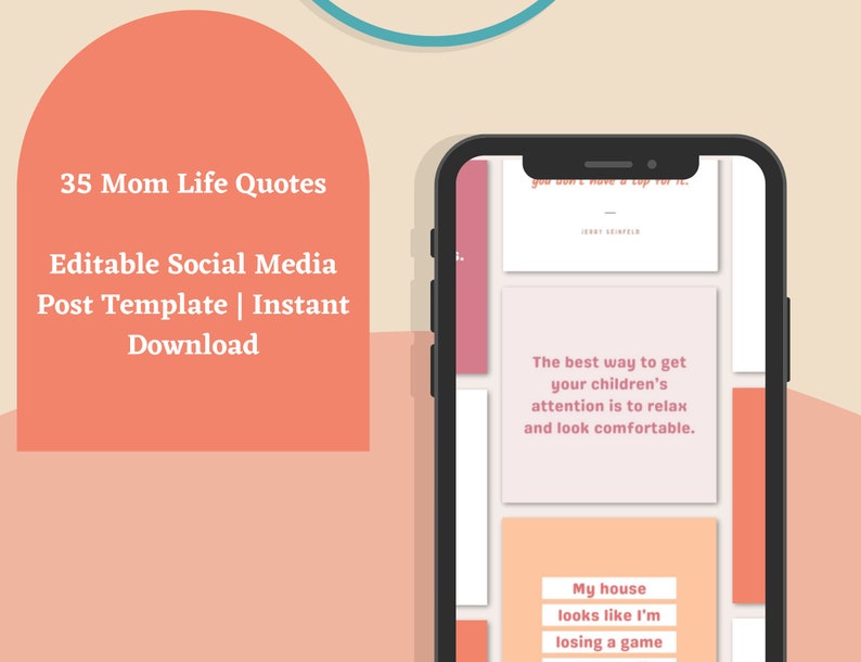Motherhood Social Media Posts, Ready Made Social Media Posts, Canva ...
