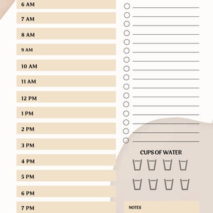 Boho Daily Planner, Goals to Do List, Aesthetic Daily Planner, Goals ...