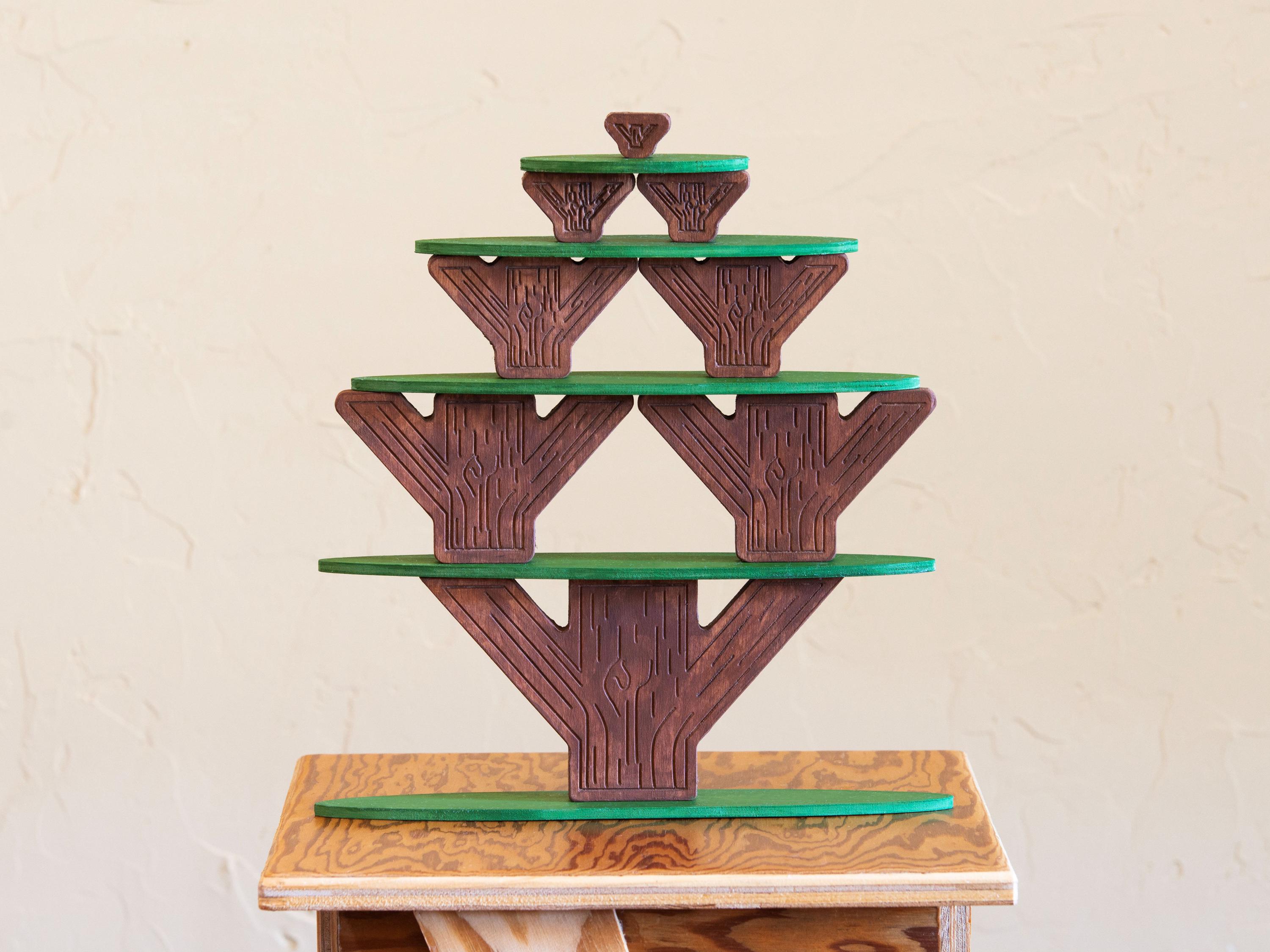 Tree Tower| Stacking Toy| Montessori| - Etsy