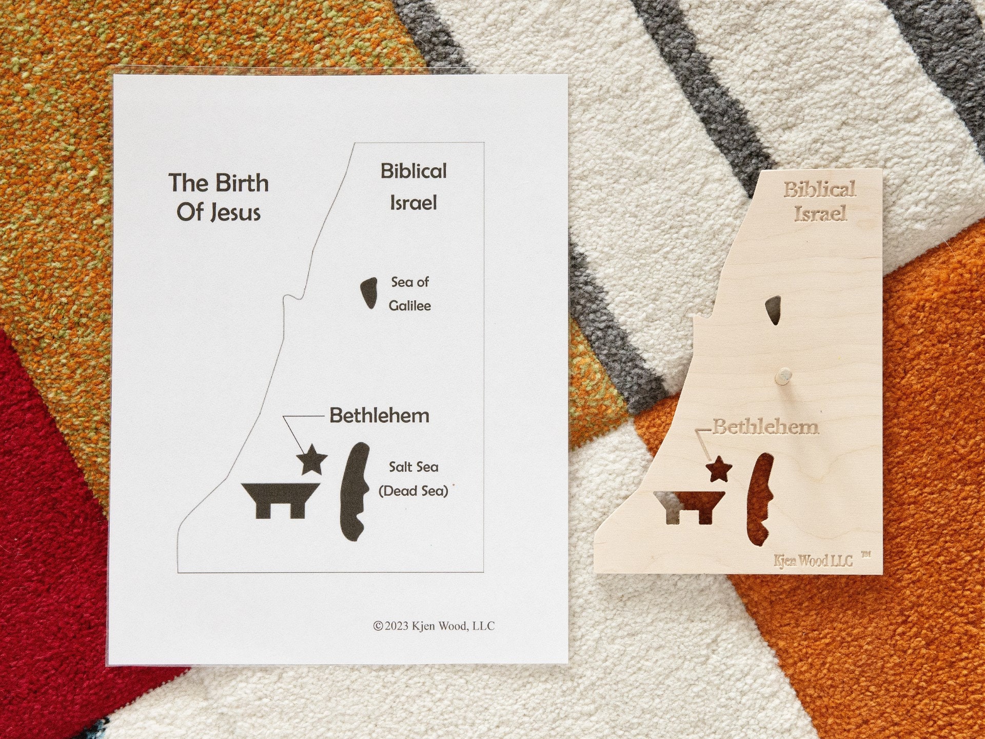Biblical Israel-bethlehem| Maps| Birth of Jesus| Geography - Etsy