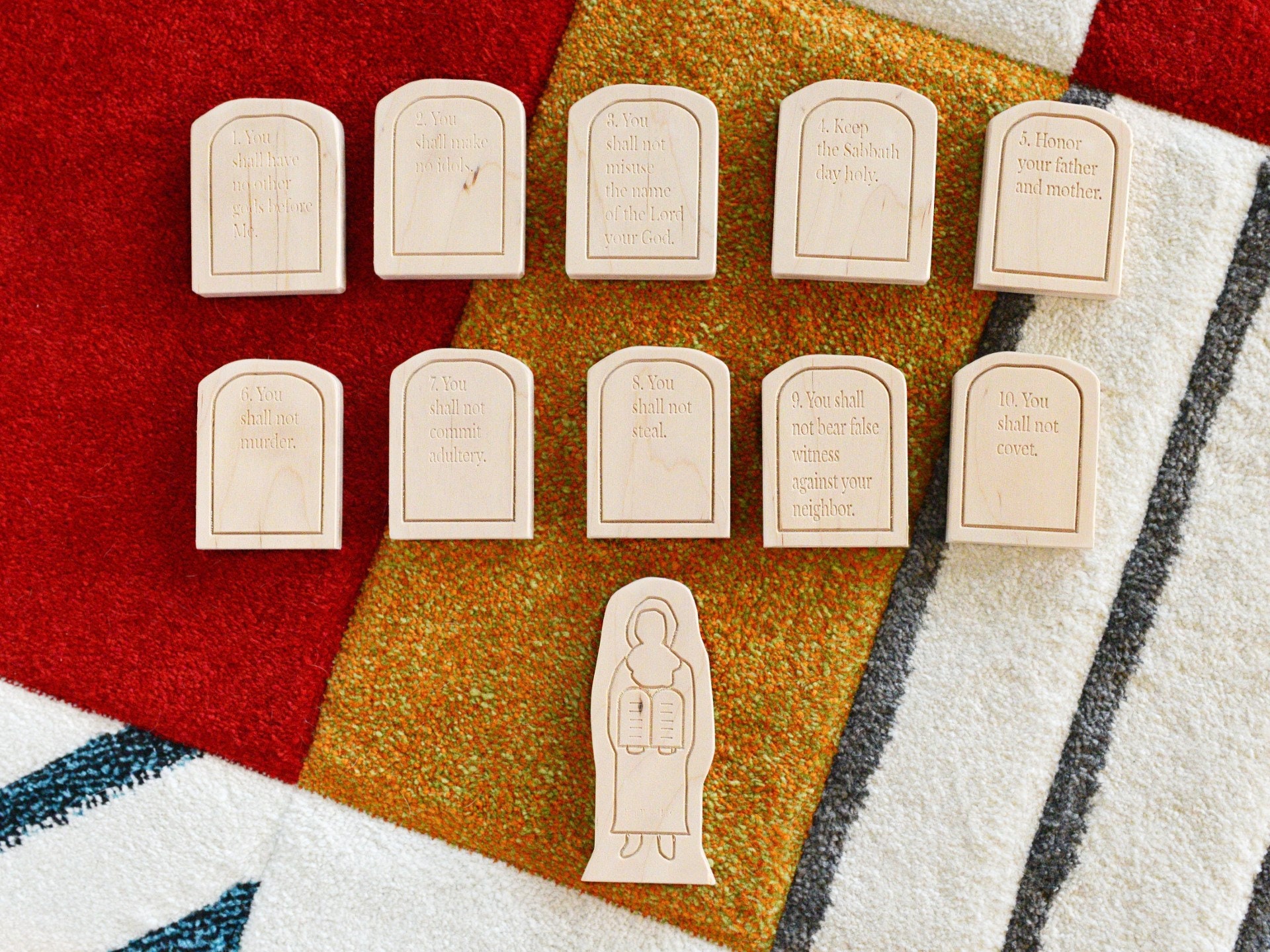Ten Commandments Hands-on Bible Stories Bible Lessons Wood Figures - Etsy