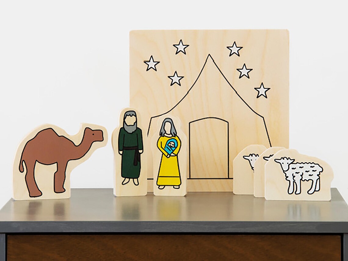 Abraham| Hands-on| Bible Stories| Bible Lessons| Wood Figures| Painted ...