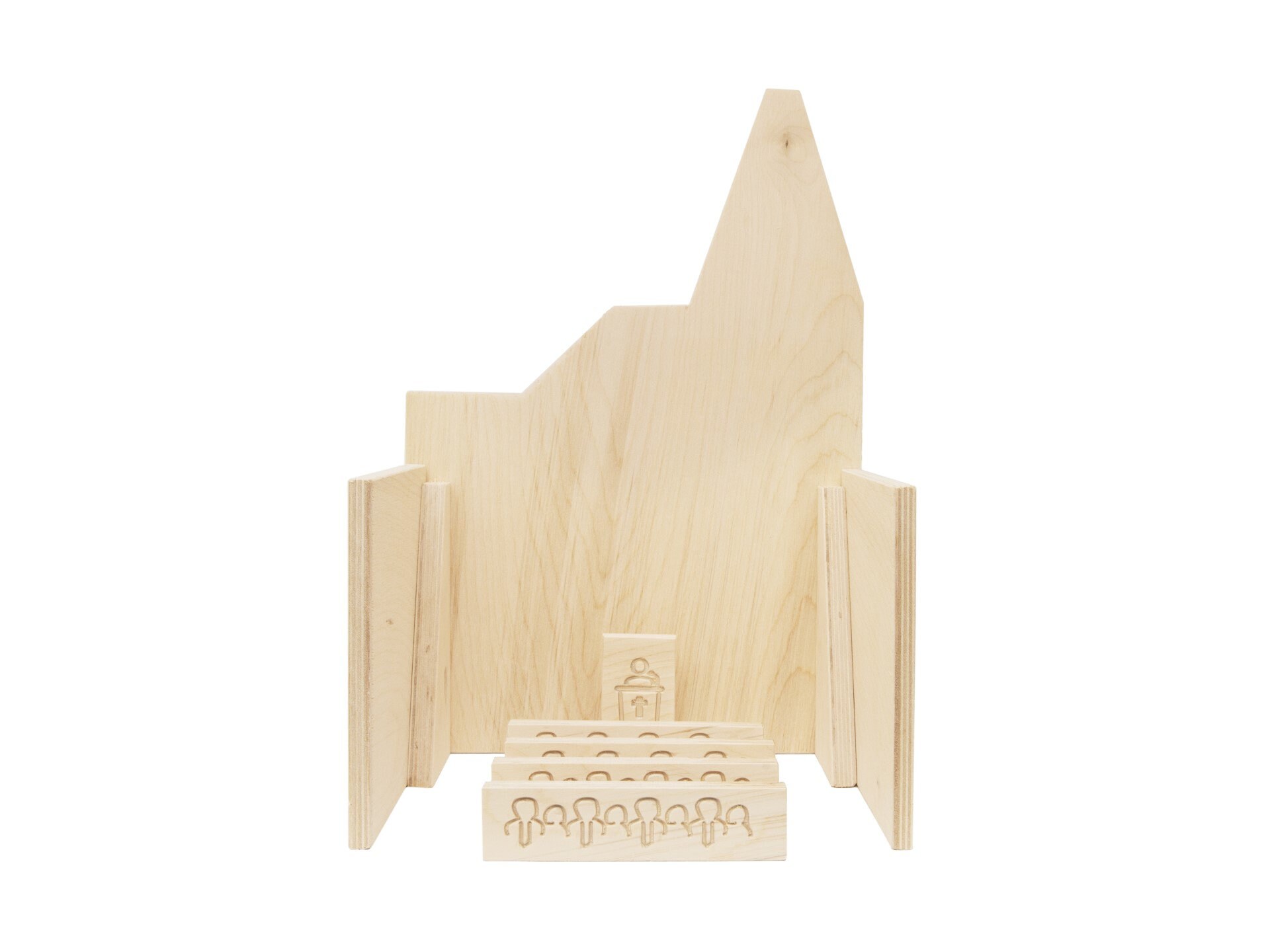 Church Hands-on Play Blocks Building Wood Figures Sunday School ...