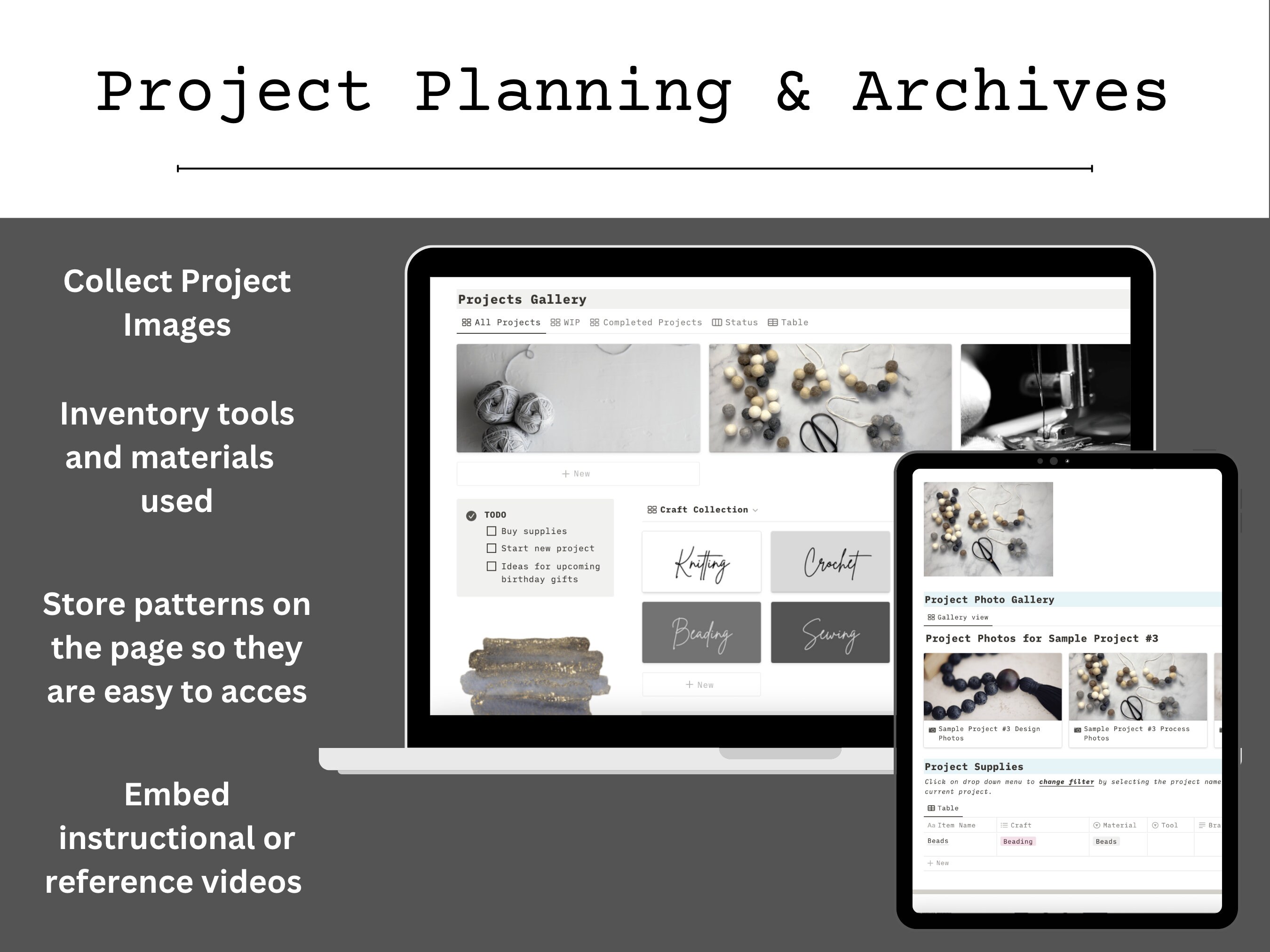 Grayscale Digital Planner, Daily Planner, Notion Template, Notion ...