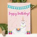 Printable Llama Happy Birthday Card Digital Download - Etsy