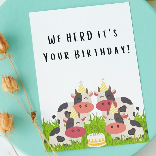 Printable Llama Happy Birthday Card Digital Download - Etsy