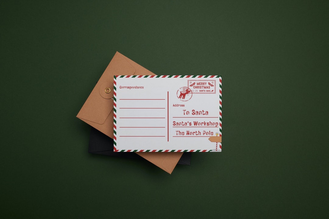 Printable Postcard to Santa Digital Download - Etsy