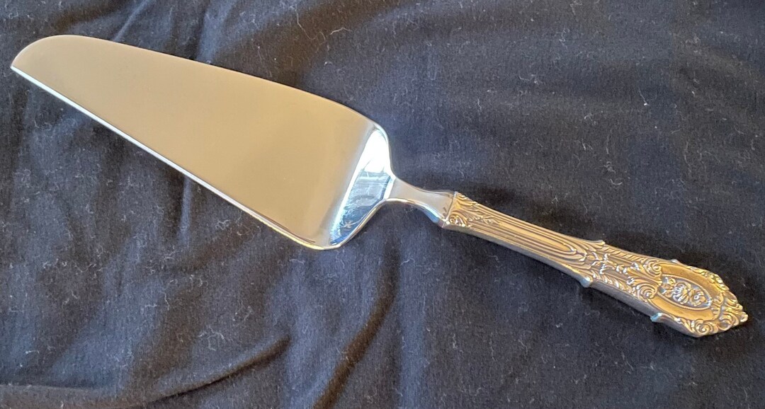 1934 Wallace Rose Point Silver Cake/pie Server - Etsy