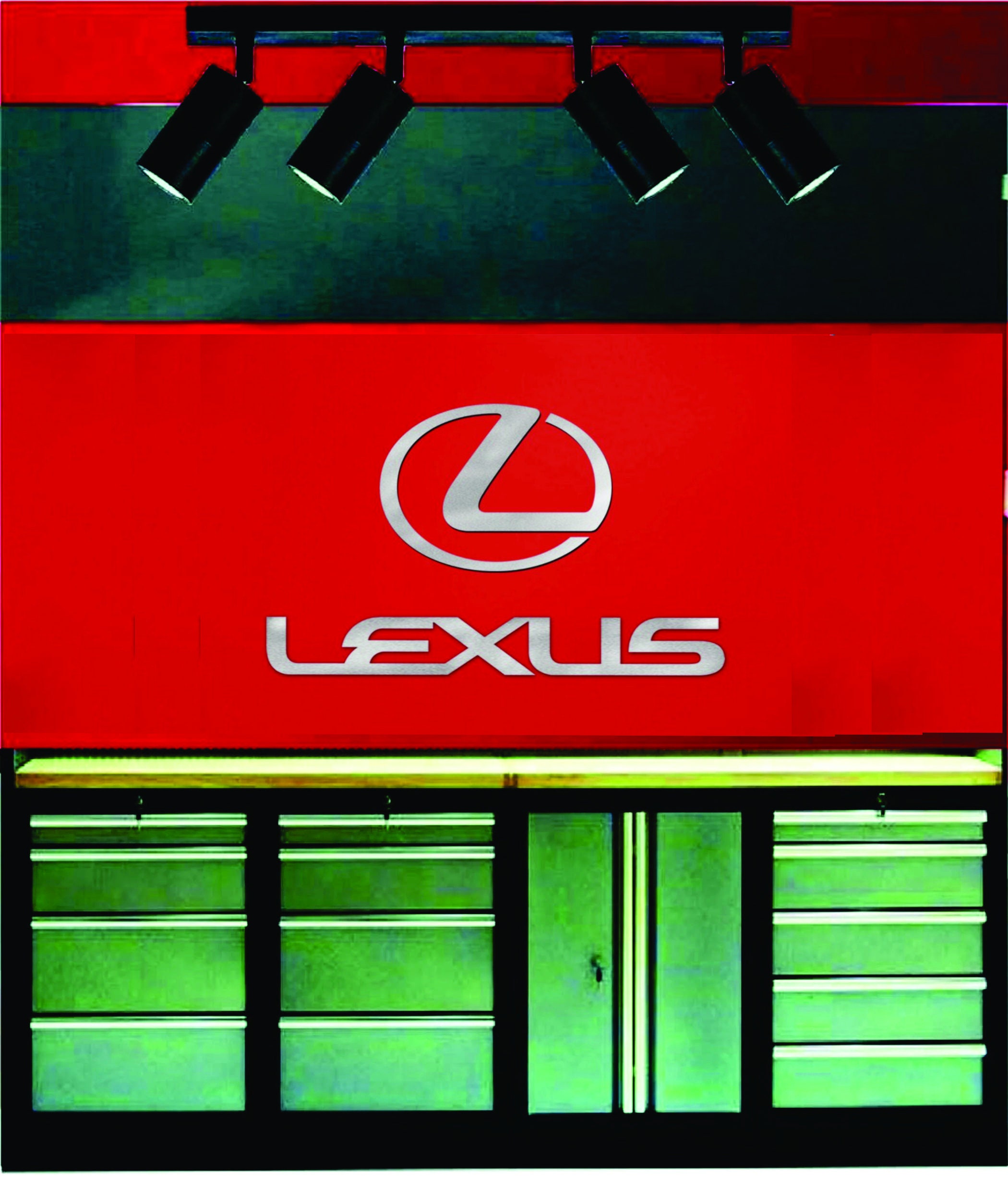 Lexus Lettering and Logo Set Garage Sign Beautiful Brushed Aluminum - Etsy