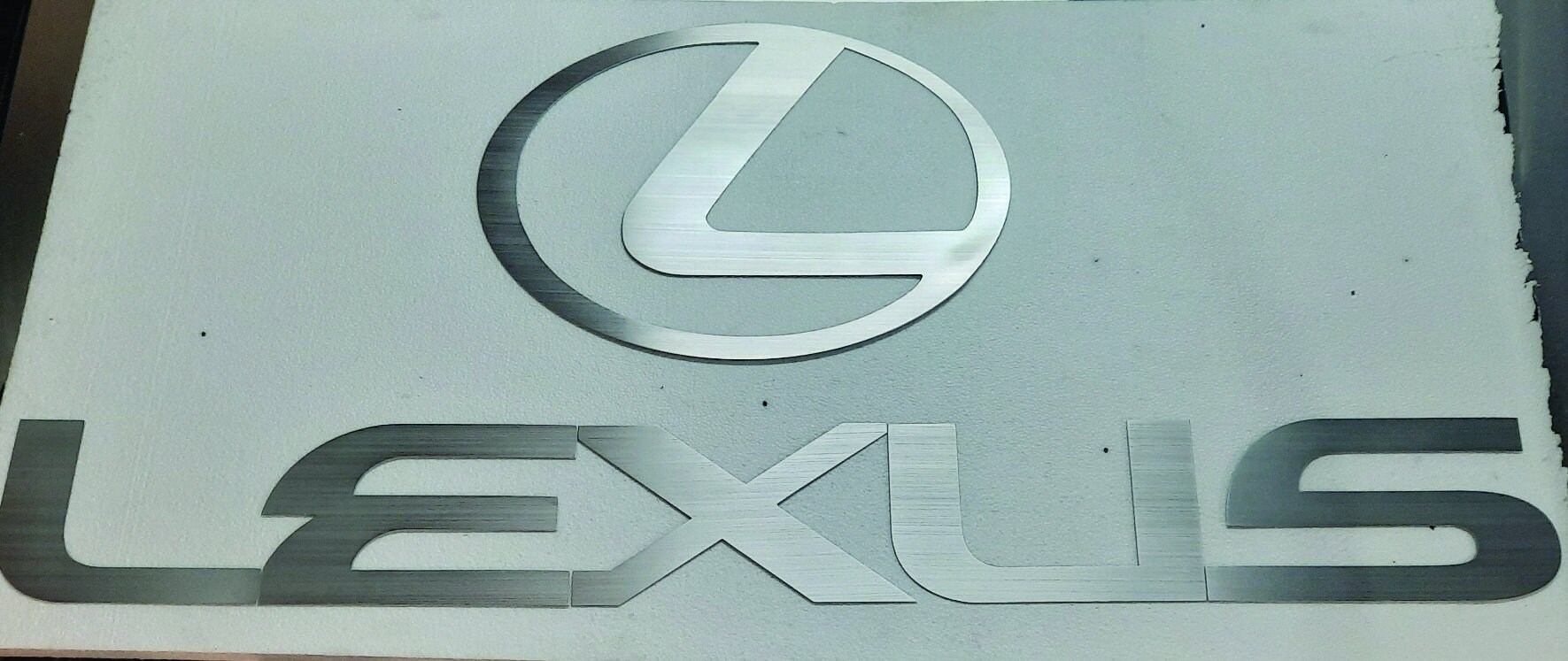 Lexus Lettering and Logo Set Garage Sign Beautiful Brushed Aluminum - Etsy