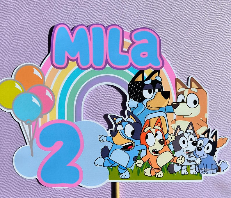 Personalized Character Cake Topper - Etsy