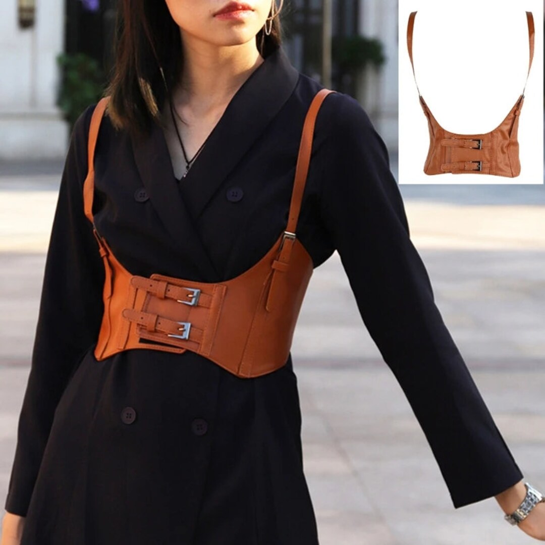 Chest Harness for Women Leather Belt With Shoulder Straps Chest Harness ...