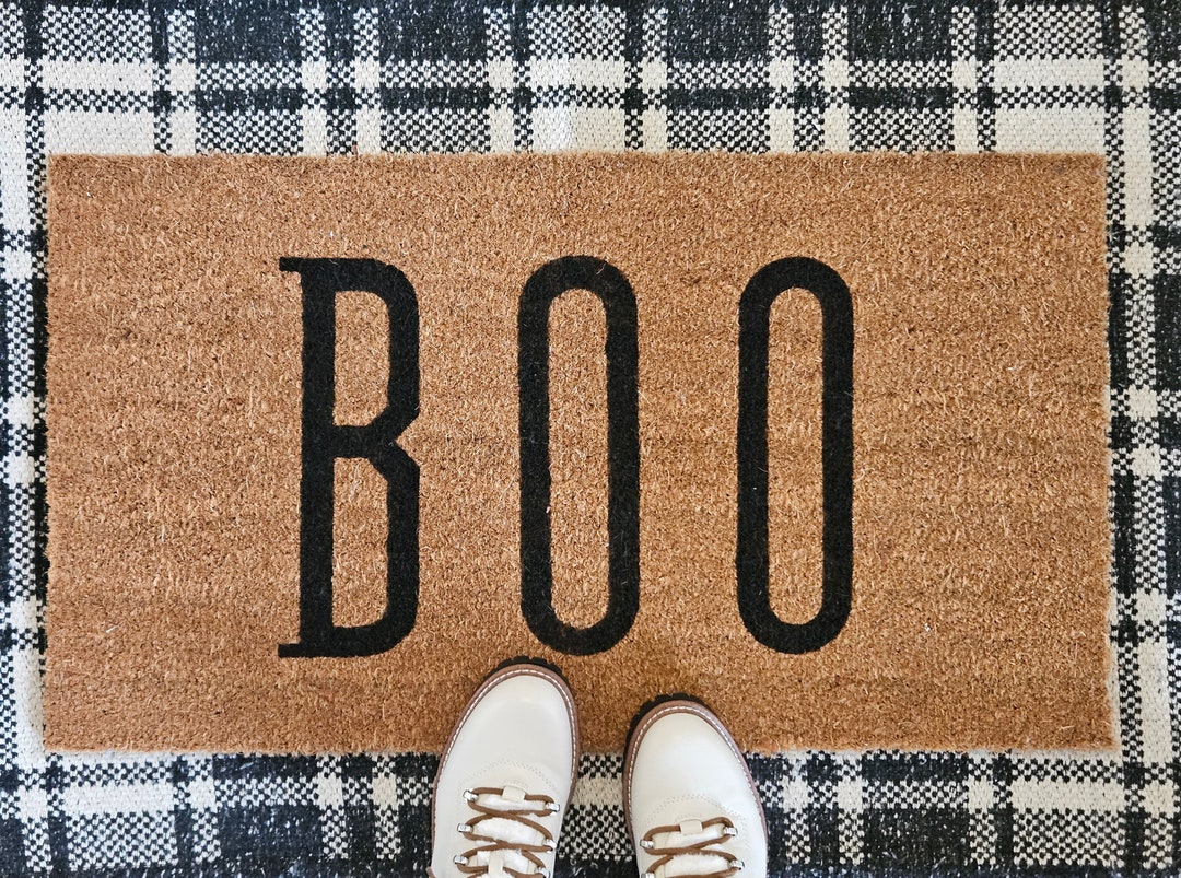 Halloween Doormat Boo Doormat Spooky Doormat Outdoor - Etsy