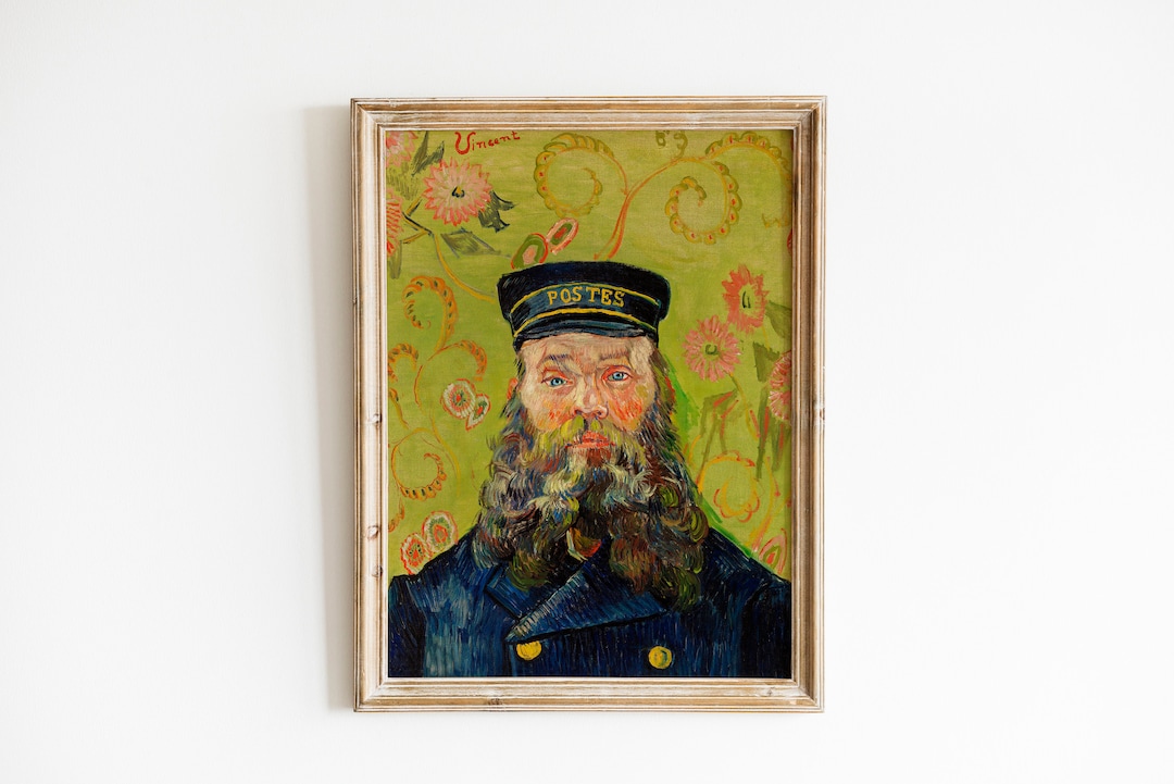 Vincent Van Gogh - the Postman - Famous Painting- Wall Art Printable ...
