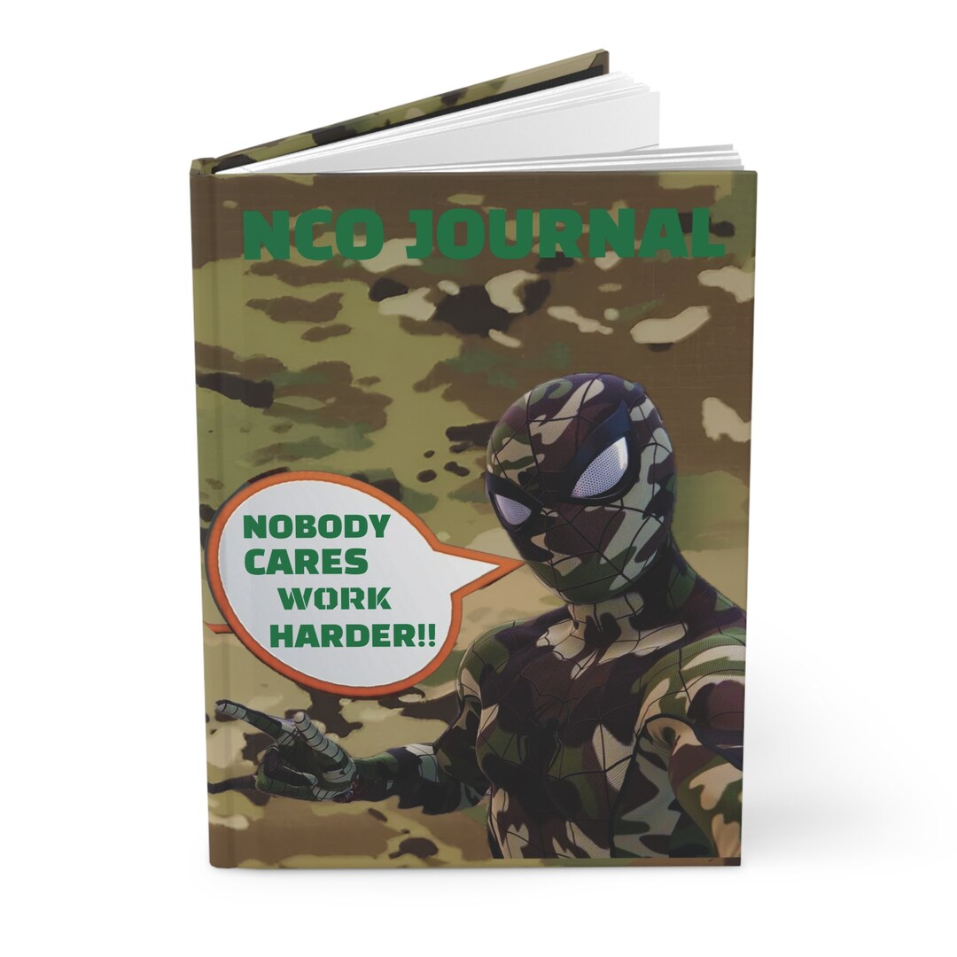 Camouflage Hardcover Army Matte Military Journal NCO Notebook - Etsy