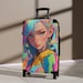 Anime Girl Suitcase Womens Airport Hard Shell Luggage Built-in Lock ...