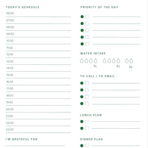 Daily Personal Planner Minimalist (digital) - Etsy
