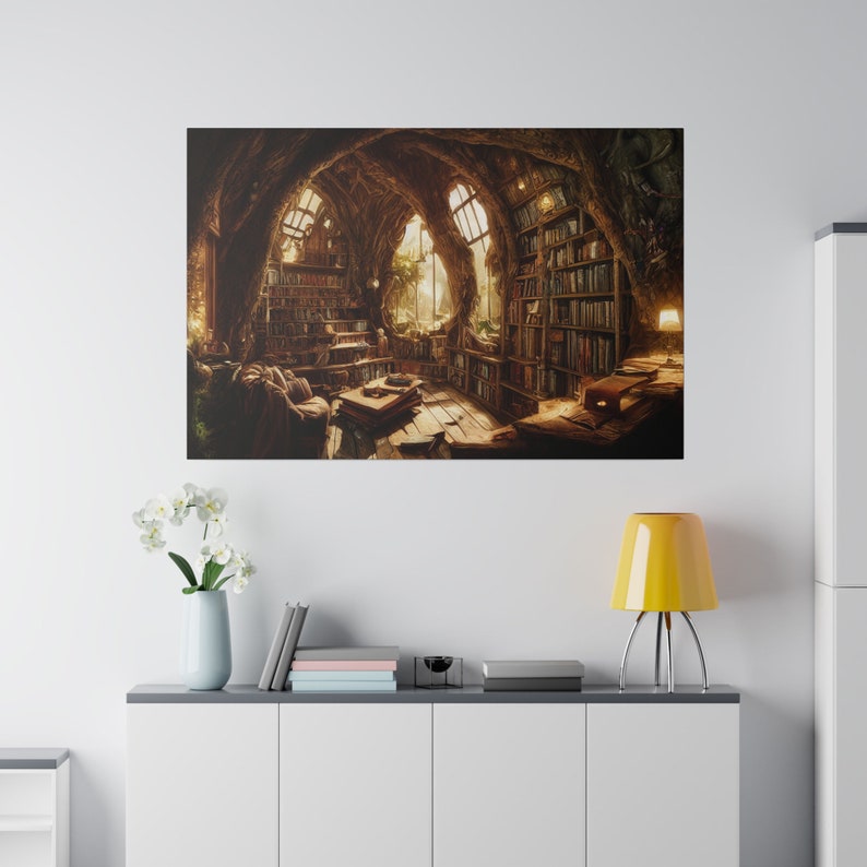 Fantasy Library Printable Art Fantasy Library Wall Art - Etsy