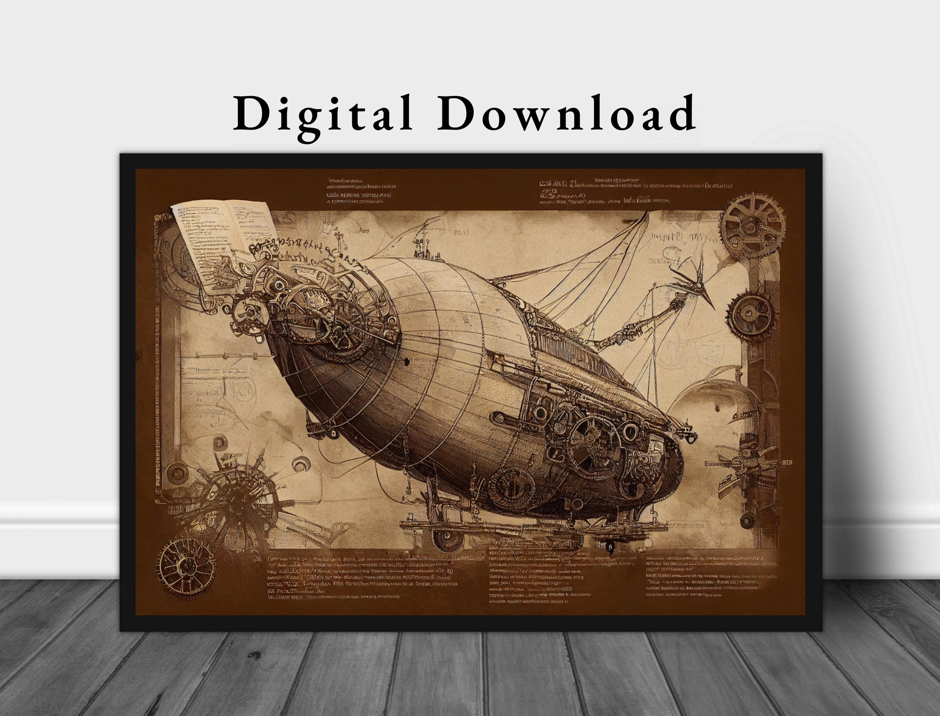 Steampunk Airship Blueprints