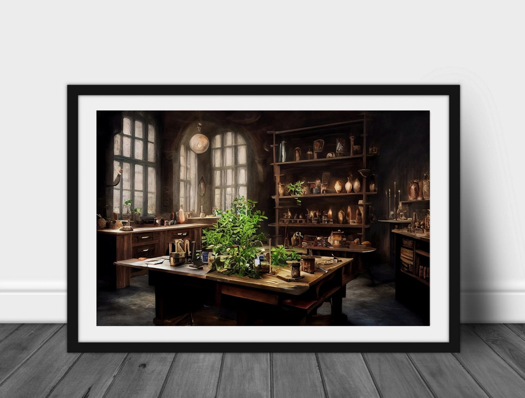 Fantasy Workshop Art Wizarding School Art Wizardry Workshop Art Fantasy ...