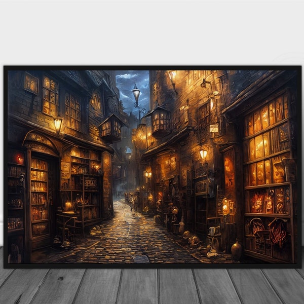 Diagon Alley Art - Etsy